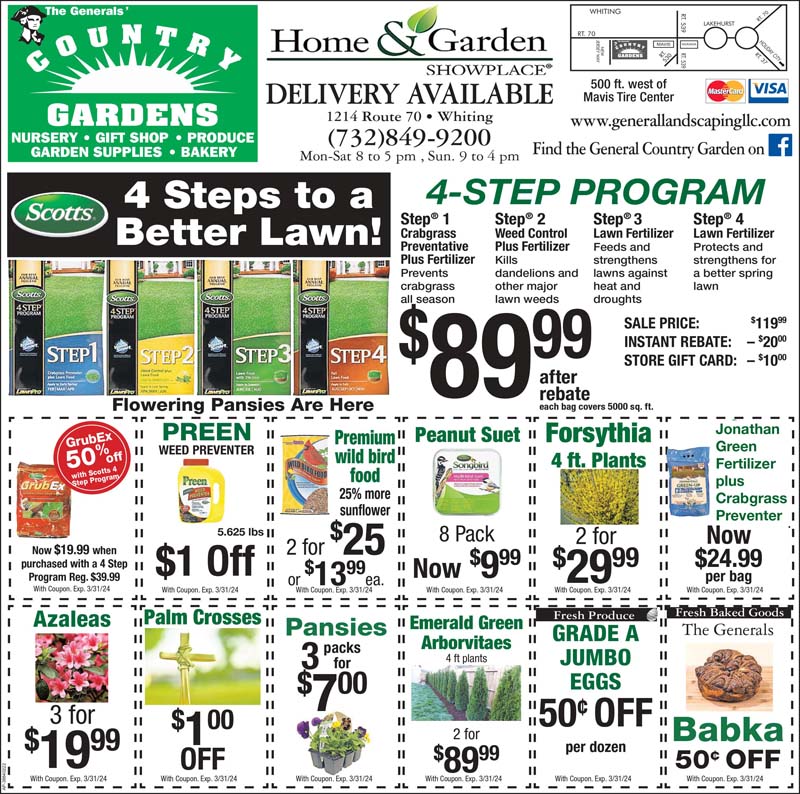 GENERAL LANDSCAPING LLC - SPECIALS
